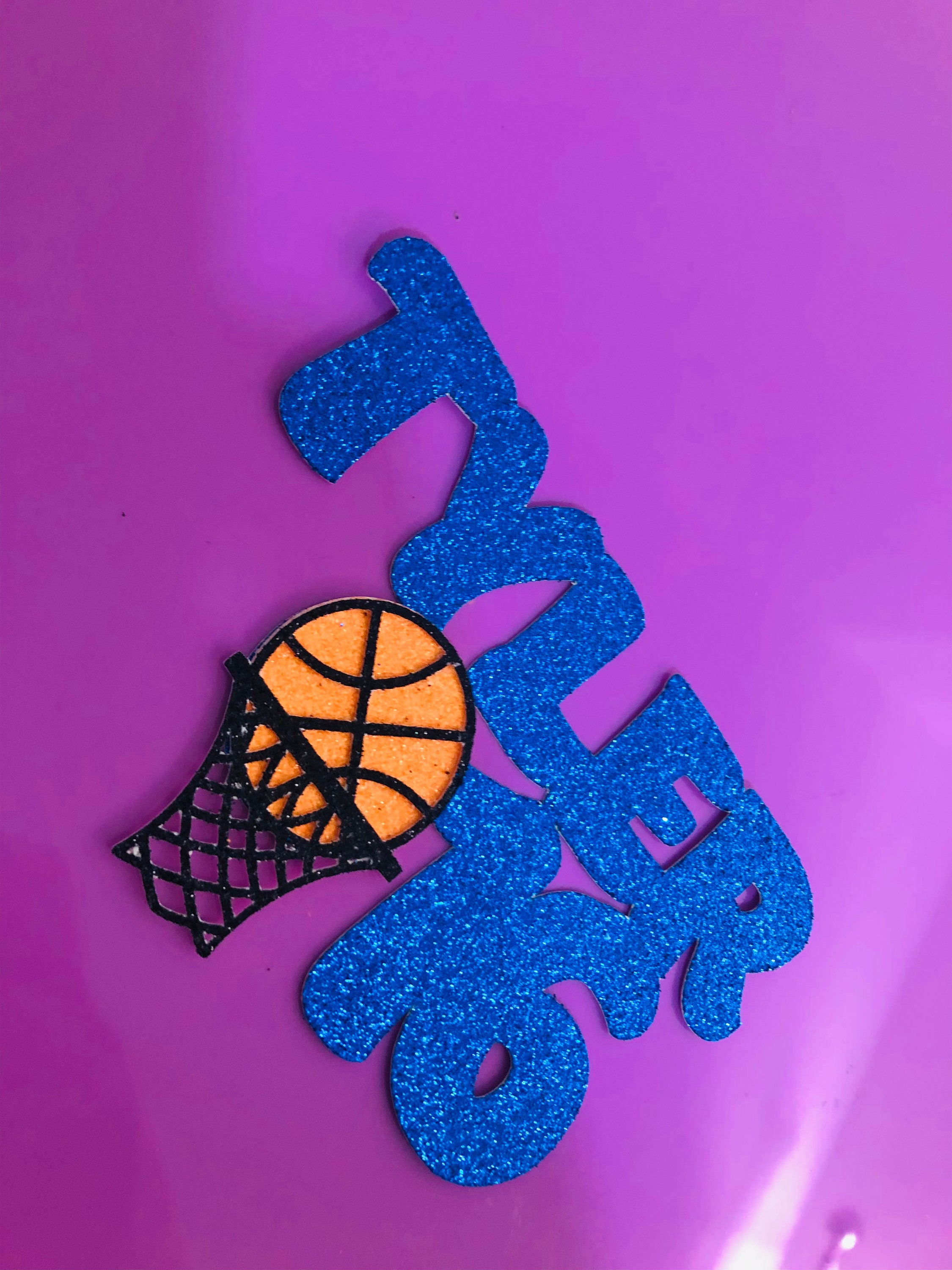 Topper de pastel de baloncesto Topper de pastel de deportes - Etsy México