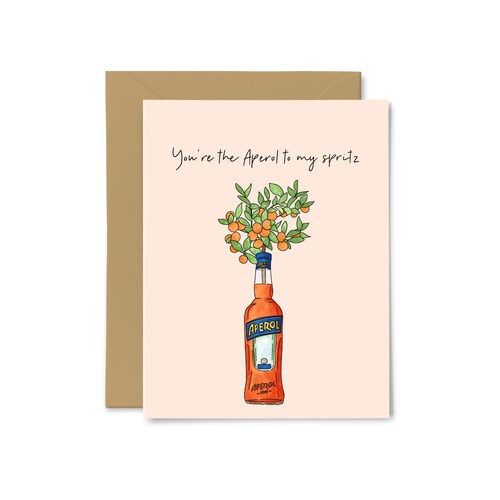 Aperol Spritz Birthday Card Oh Spritz Its Your Birthday - Etsy Canada
