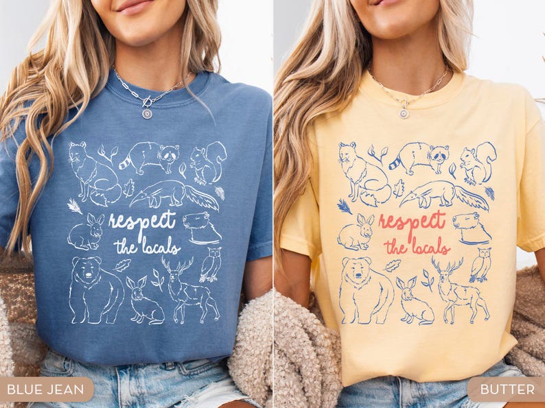 Comfort Colors® National Park Shirt, Respect the Locals, Camping Shirt ...