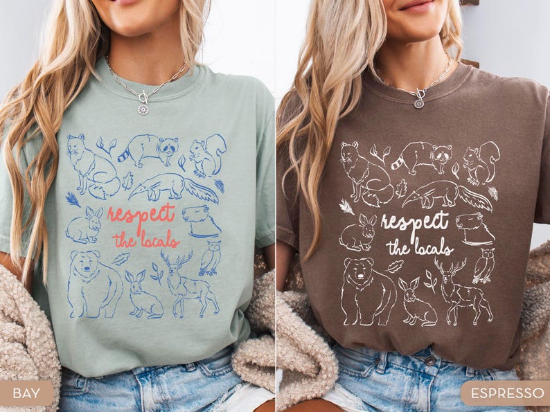 Comfort Colors® National Park Shirt, Respect the Locals, Camping Shirt ...