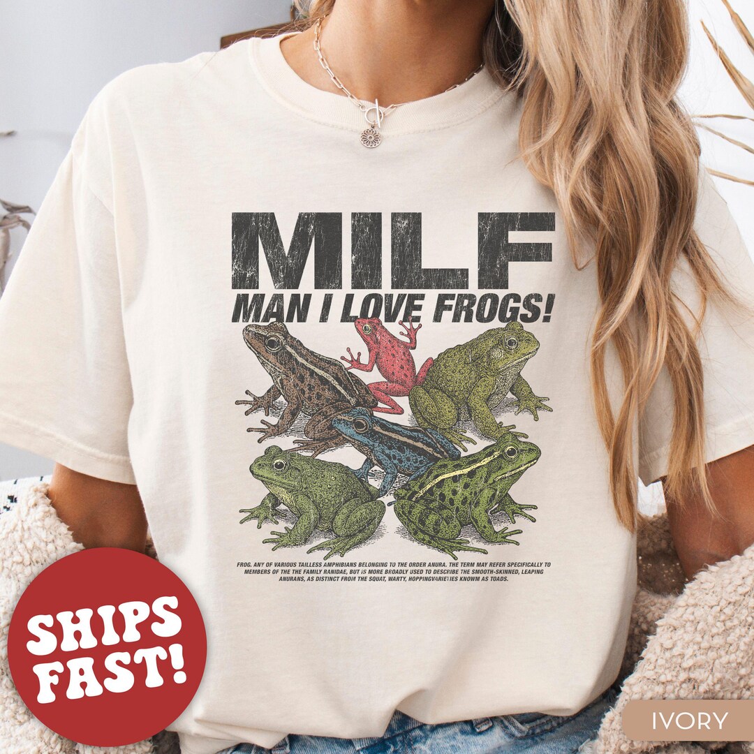 Comfort Colors® Man I Love Frogs Shirt, Frog Meme Tshirt, Amphibian Tee ...