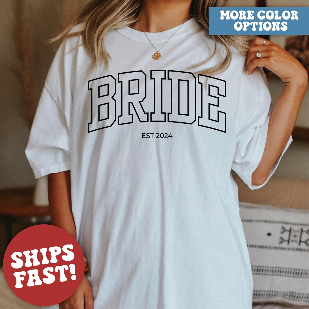 Comfort Colors Bride Shirt, Engagement Gift for Bride, Bride to Be T ...