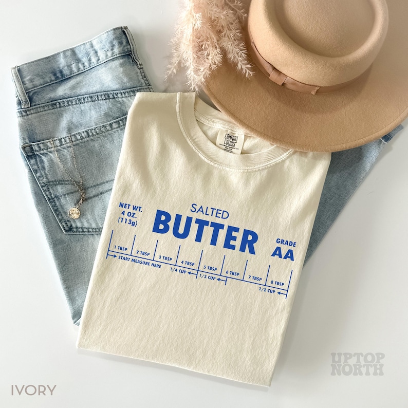 Comfort Colors Butter Shirt, Funny Baking Shirt, Salted Butter Tshirt ...