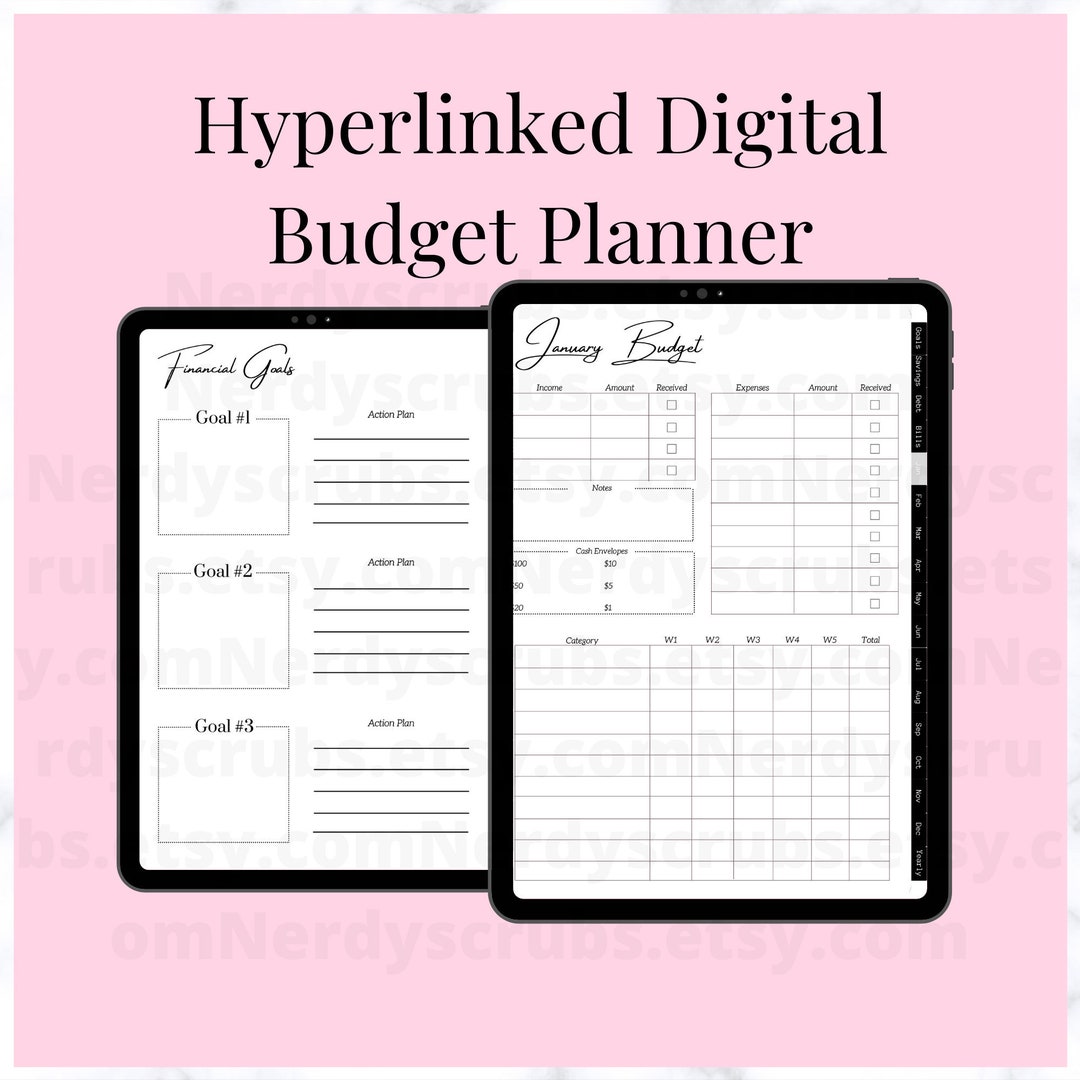 Digital Budget Planner, Finance Planner, Cash Envelope, Goodnotes ...