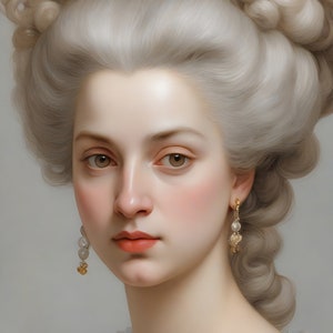 Modern Renaissance Women Illustrations Panel Fabric, Upholstery, Print ...