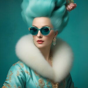 Modern Renaissance Women Illustrations Panel Fabric, Wall Art - Etsy