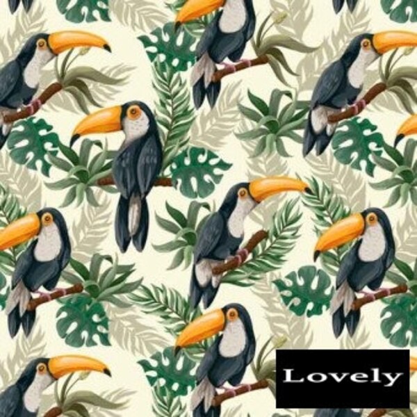 Toucan Fabric - Etsy