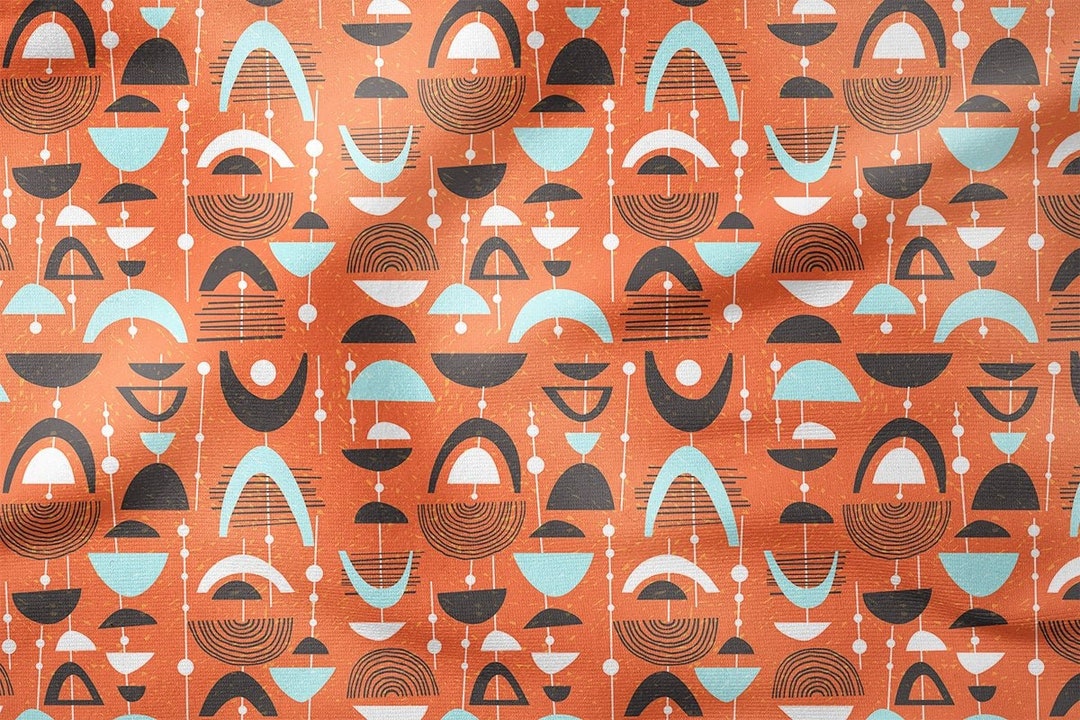 Abstract Mid Century Modern Pattern for Fun Retro Design - Etsy