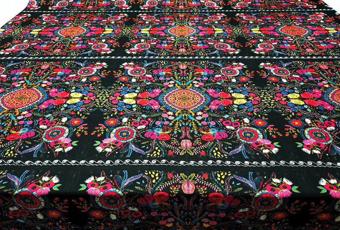 Afghan Fabrics Afghan Traditional Patterns Print Fabric | Etsy