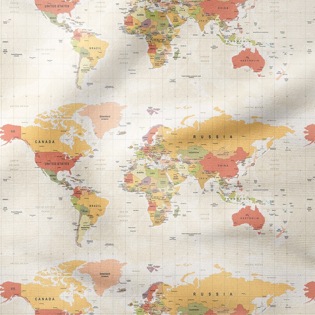 Vintage World Map Tumblr