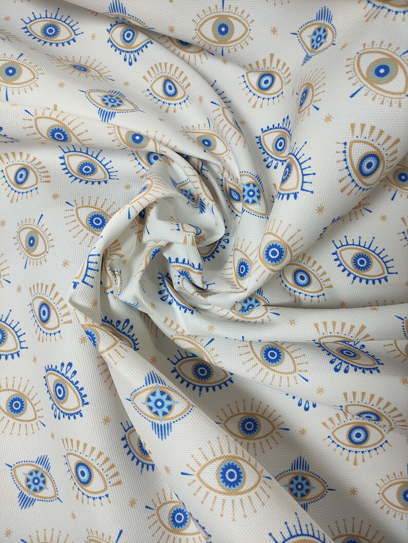 Eyes Fabric Geometric Fabric Polyester Fabric Home - Etsy