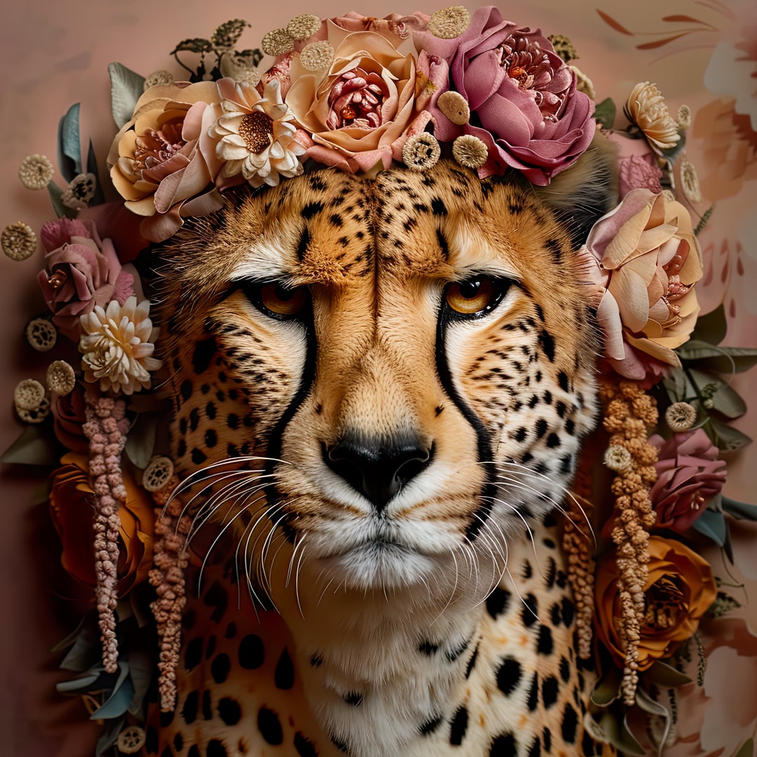 Lady Cheetah Panel Fabric | Poster Fabric | Chair Upholstery | Home ...