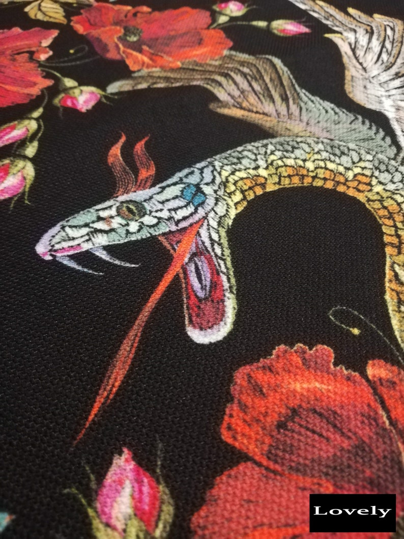 Snake Fabric Spider Fabric Digital Printing Polyester - Etsy