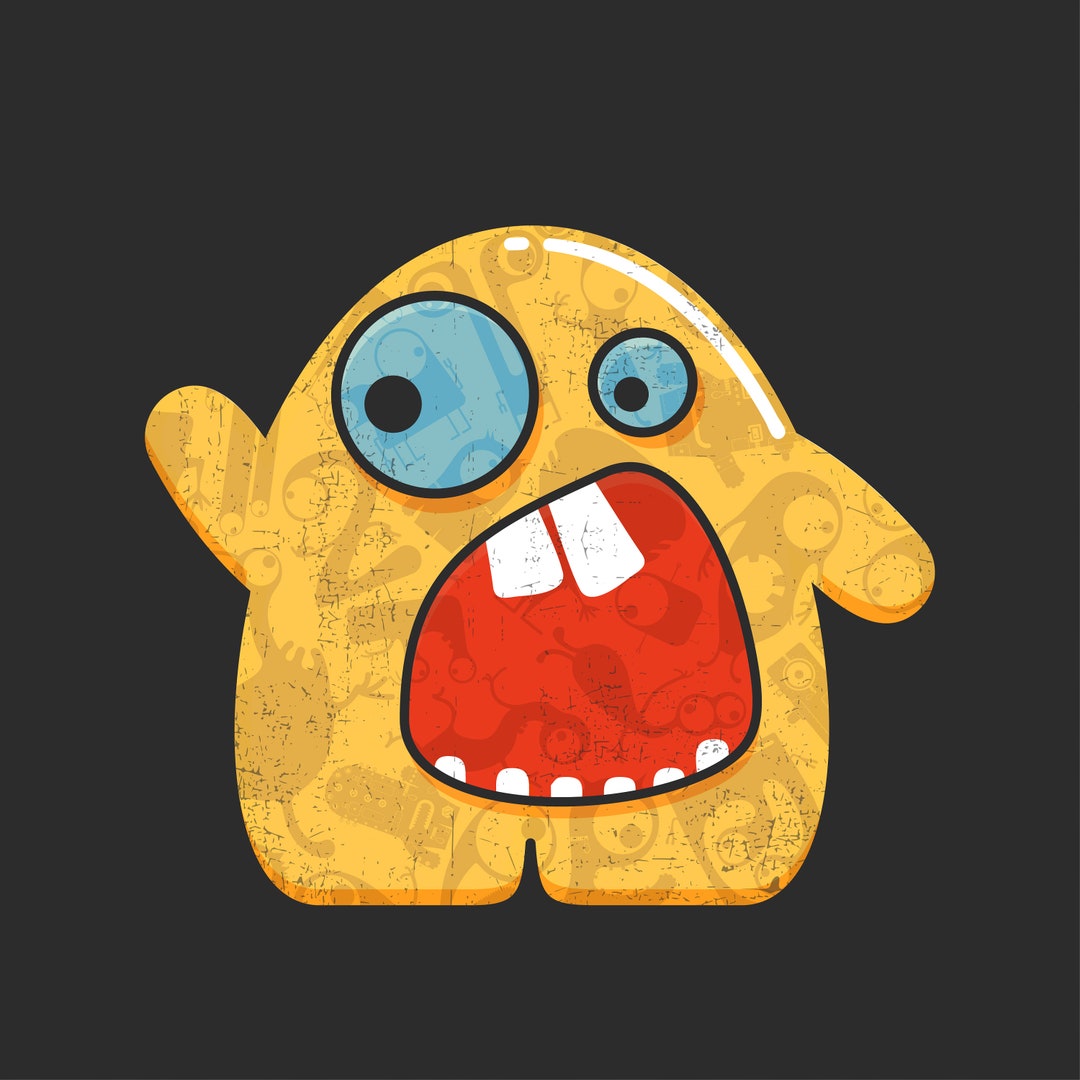 Cute Monster Panel Fabric Print Poster Fabric Home Decor Unique Design ...