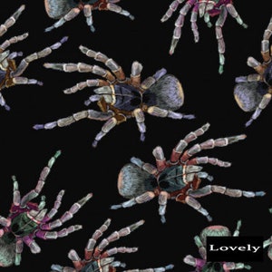 Spider Fabric by the Yard Spider Gold Cage Fabric Spider Webs Fabric ...