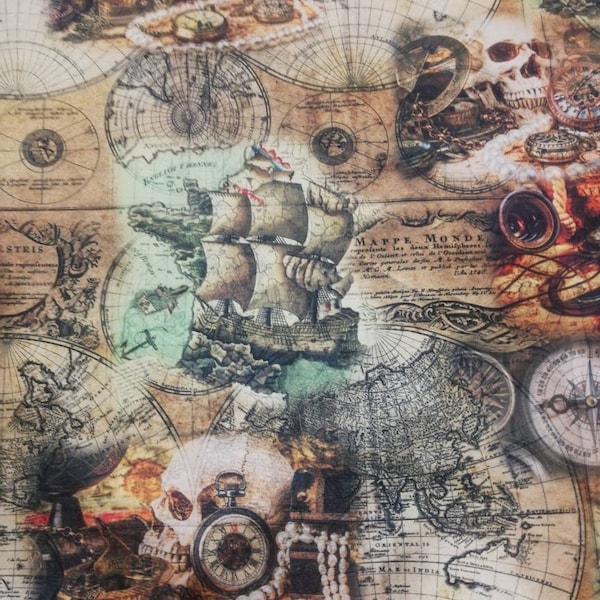 Australian Map Fabric - Etsy