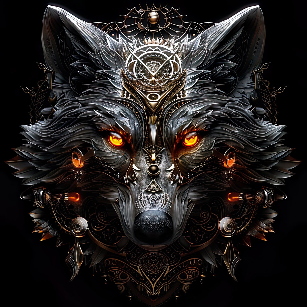 Wolf Panel Fabric | Poster Fabric | Chair Upholstery | Home Decor ...