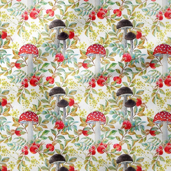 Mushroom Fabric - Etsy