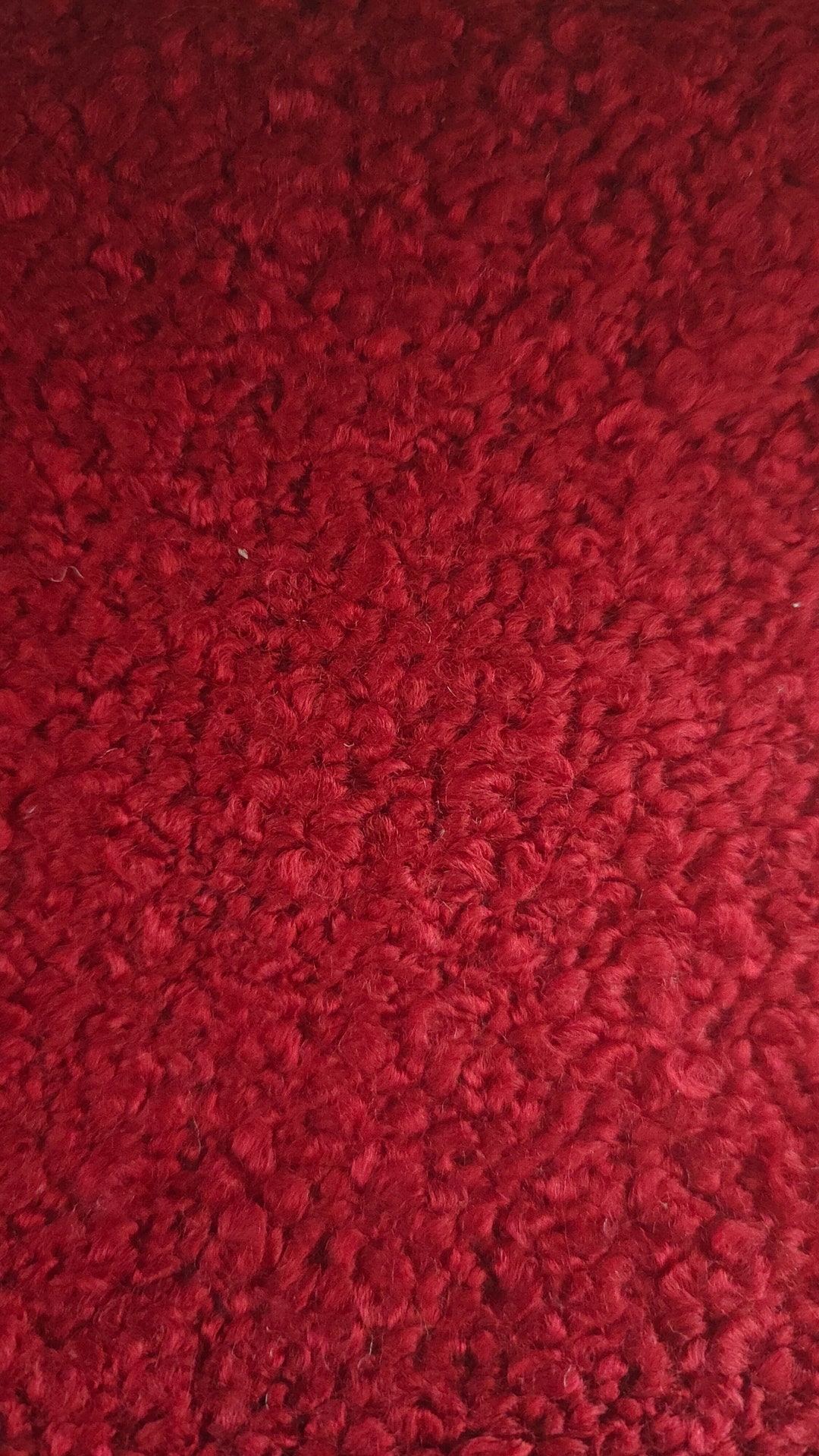 Dark Red Gray Heavy Boucle Knit Fabric by the Yards | 11 Colours, 55 ...