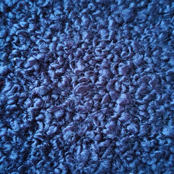Navy Blue Boucle Fabric - Etsy
