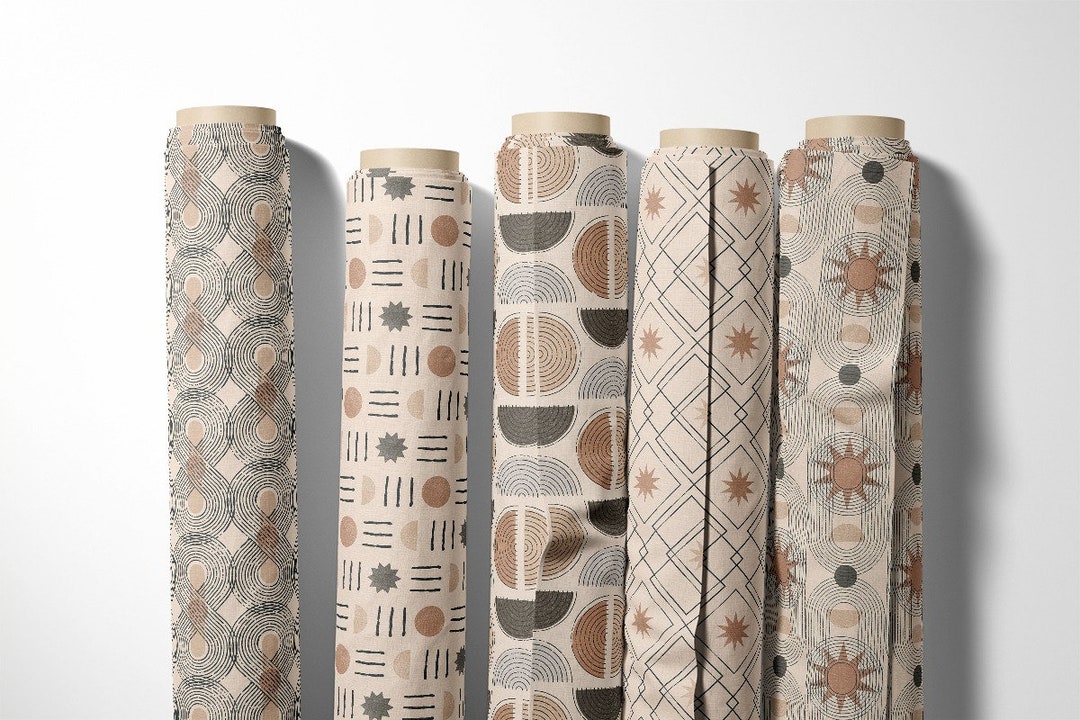 76-vintage Upholstery Fabric by the Yards, 40s 50s 60s Fabric, Boho ...