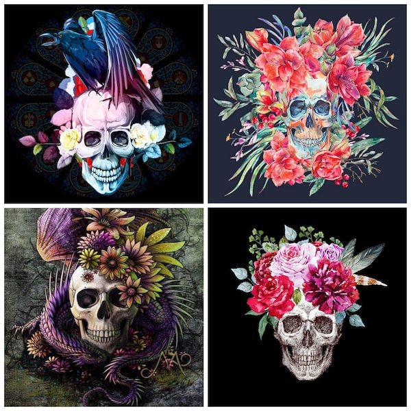 Doll Skull Fabric - Etsy