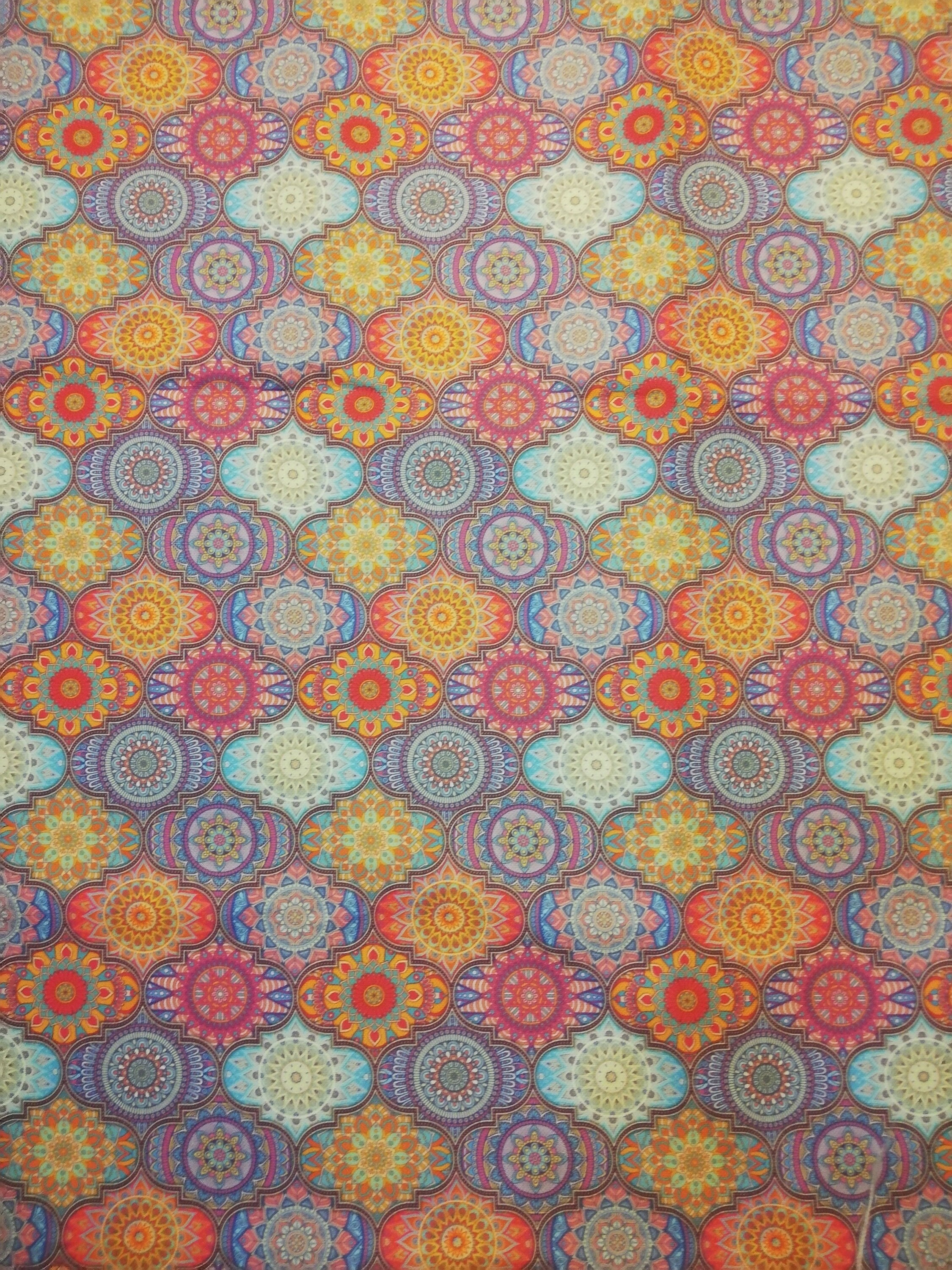 Colorful Moroccan Fabric Moroccan Printed Fabric Turkish - Etsy UK