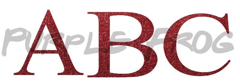 Red Glitter Alphabet Letters Png Upper Case A-z - Etsy