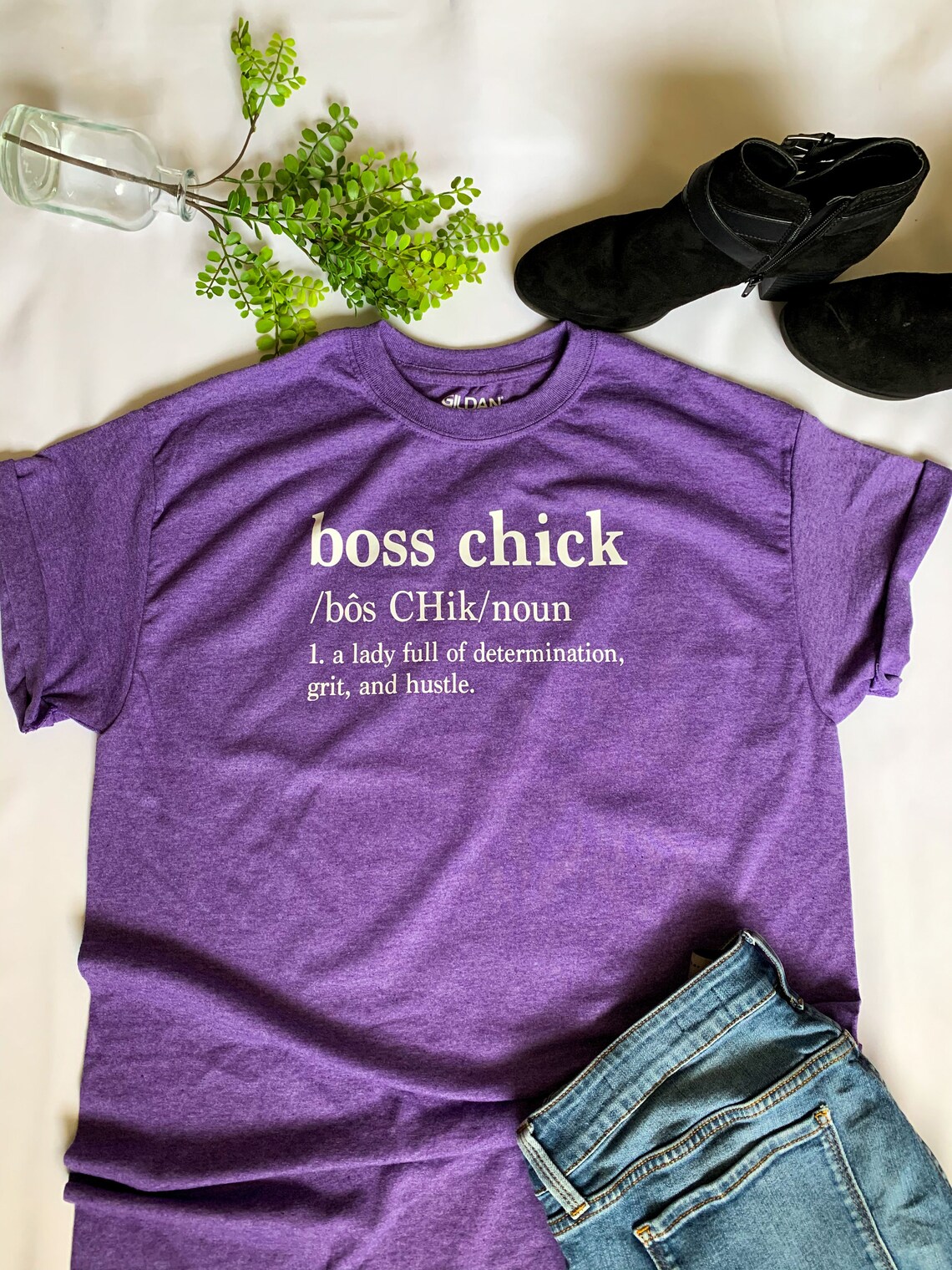 Boss Chick T shirt Purple Customized T shirt Self love Etsy boss-chick-t-shirt-purple-customized-t-shirt-self-love-etsy