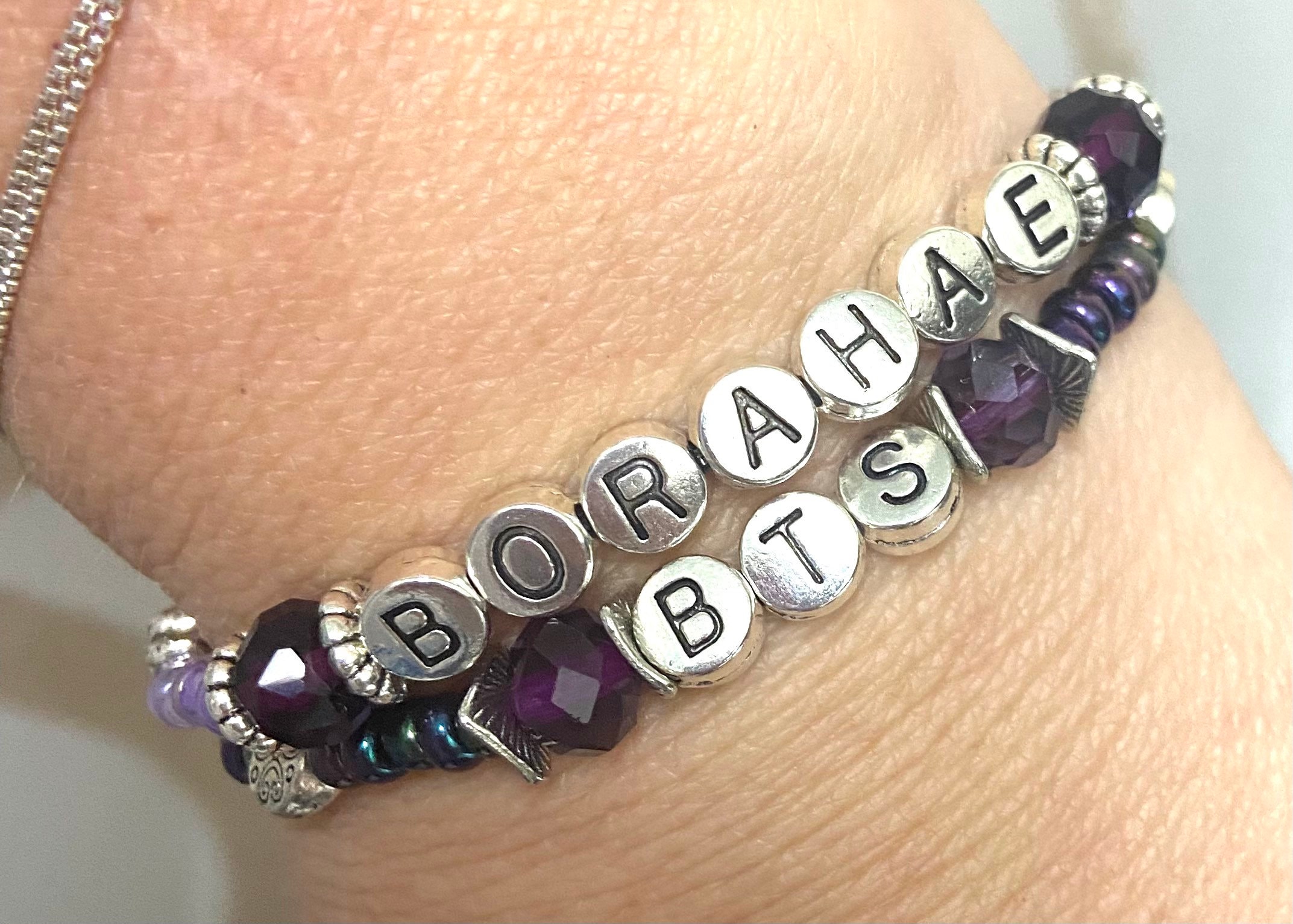 Borhae and B.T.S Beaded Charm Bracelets (your Choice or Order the Set ...