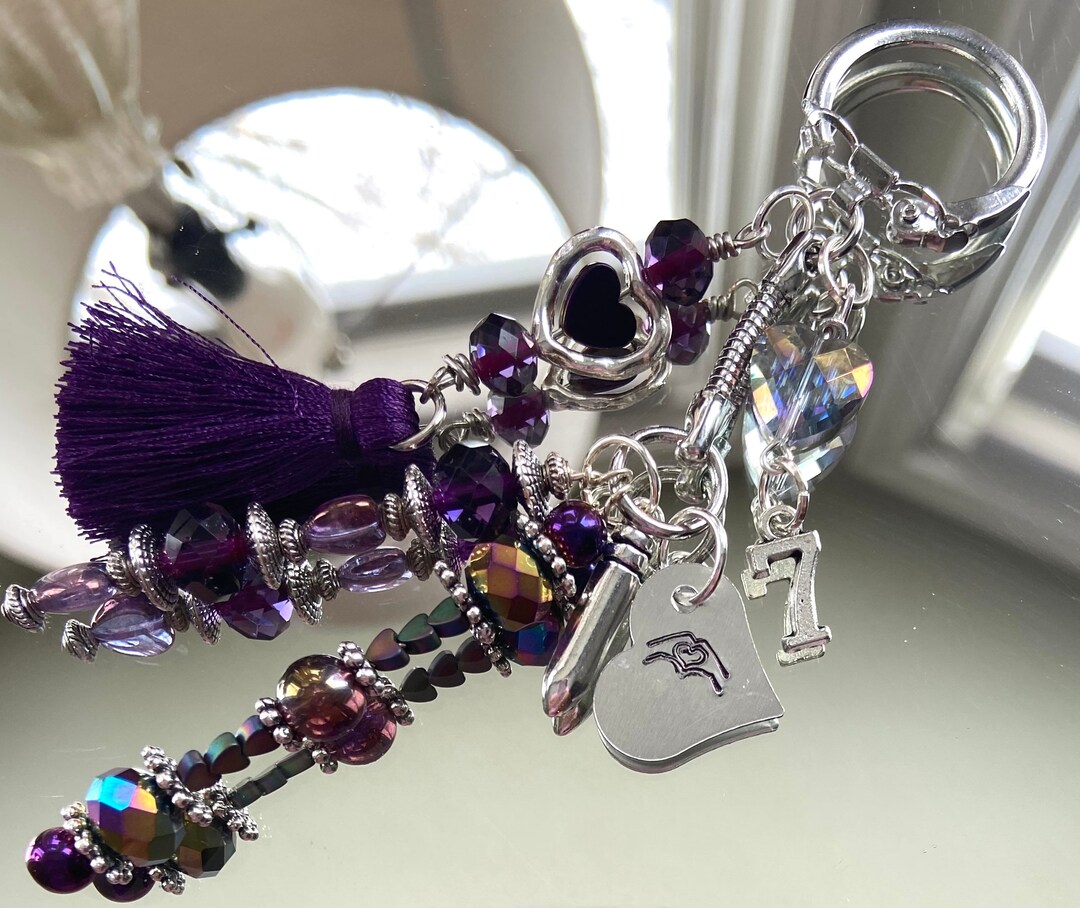 Borahae Keychain/purse Charm - Etsy