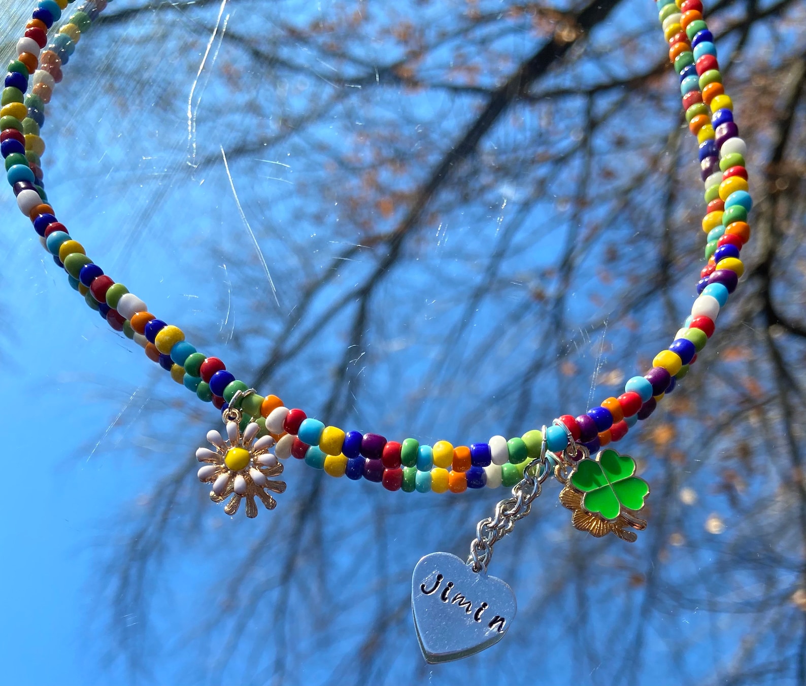 Love Free me Myself and Jimin Beaded Charm Choker - Etsy