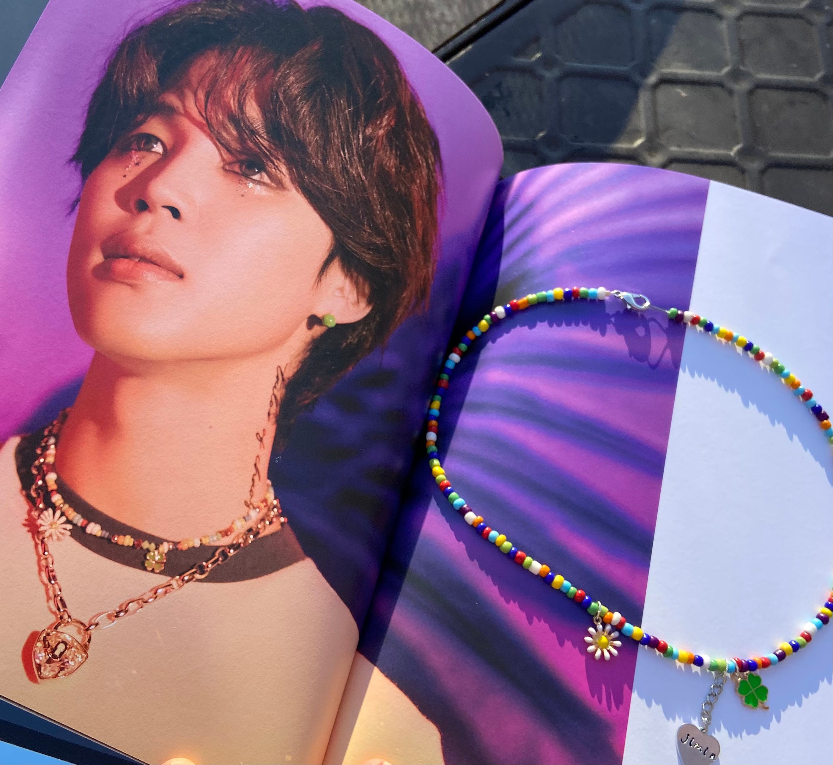 Love Free me Myself and Jimin Beaded Charm Choker - Etsy