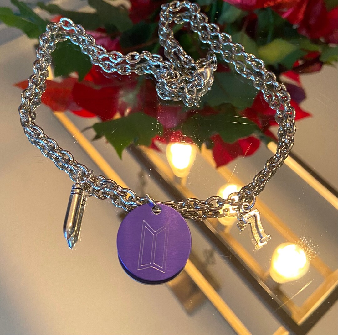 NEW BTS Logo Charm Necklace - Etsy