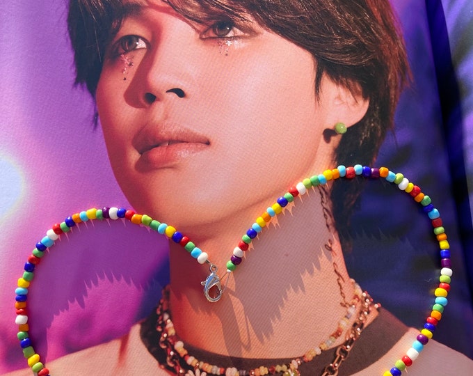Love Free -me, Myself and Jimin Beaded Charm Choker - Etsy