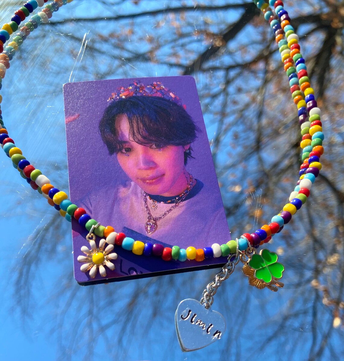 Love Free me Myself and Jimin Beaded Charm Choker - Etsy