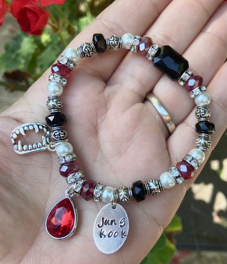 TIME DIFFERENCE Glass Beaded Charm Bracelet Inspired by - Etsy