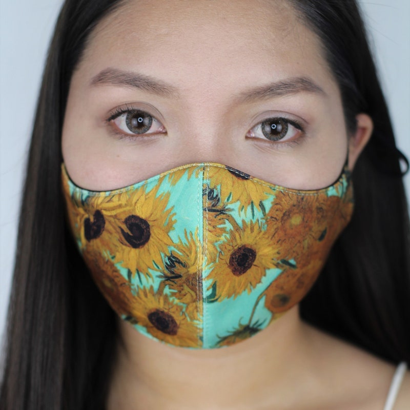 Sunflower Face Mask - Etsy