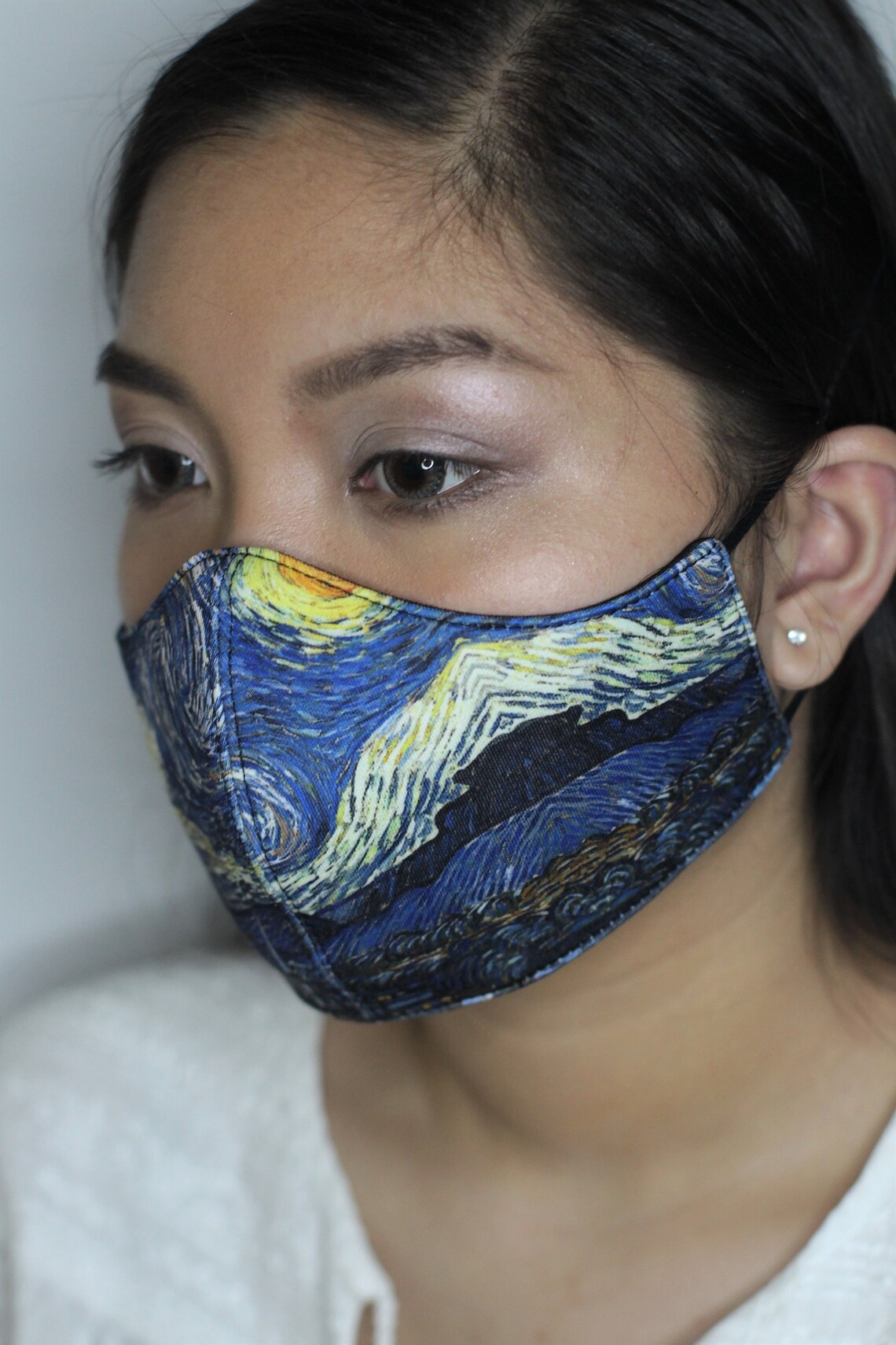 Van Gogh Starry Night Face Mask With Filter Pocket - Etsy