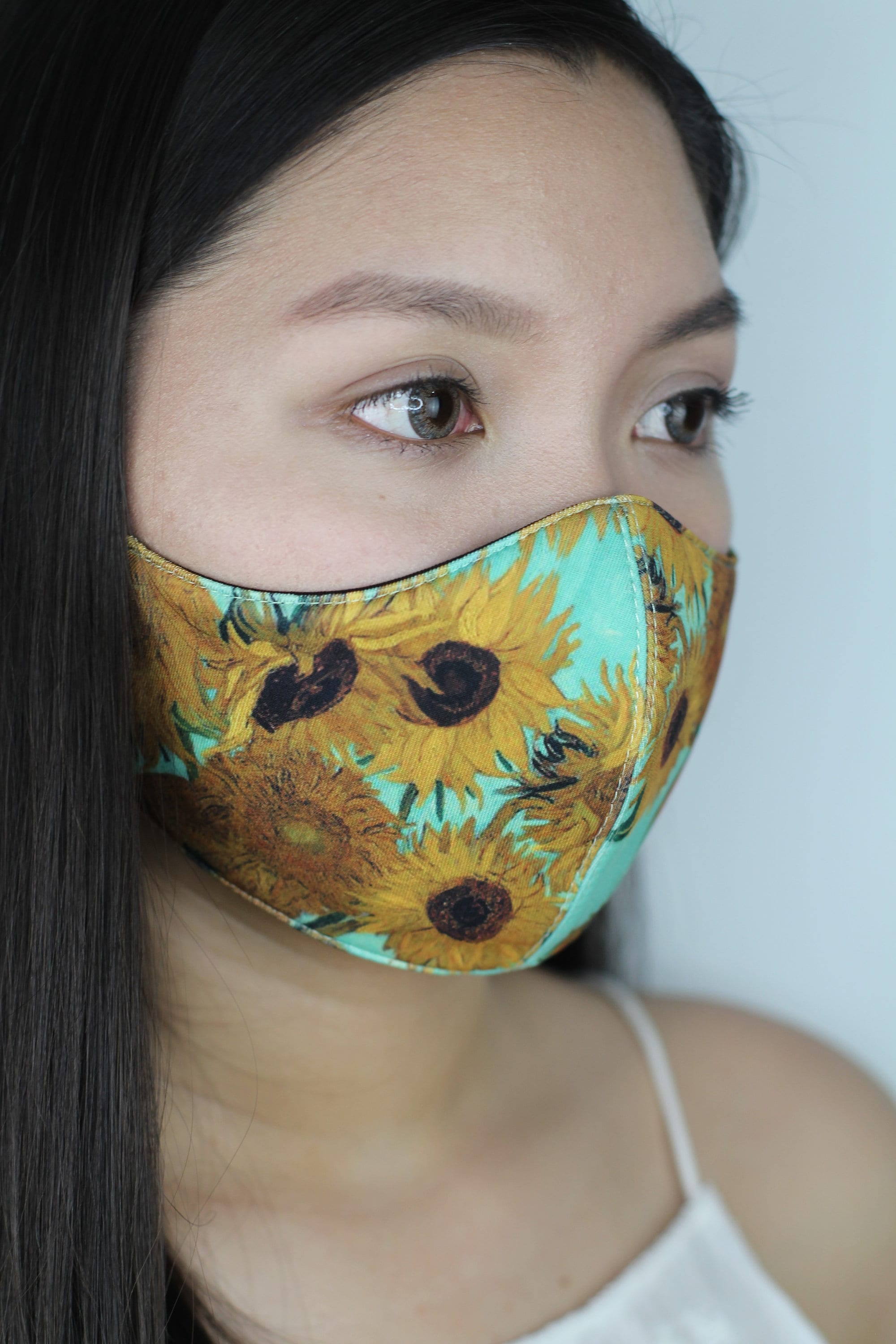 Van Gogh Sunflowers Face Mask Sunflowers Painting by Vincent - Etsy