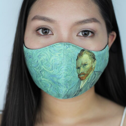 Van Gogh Starry Night Face Mask With Filter Pocket | Etsy