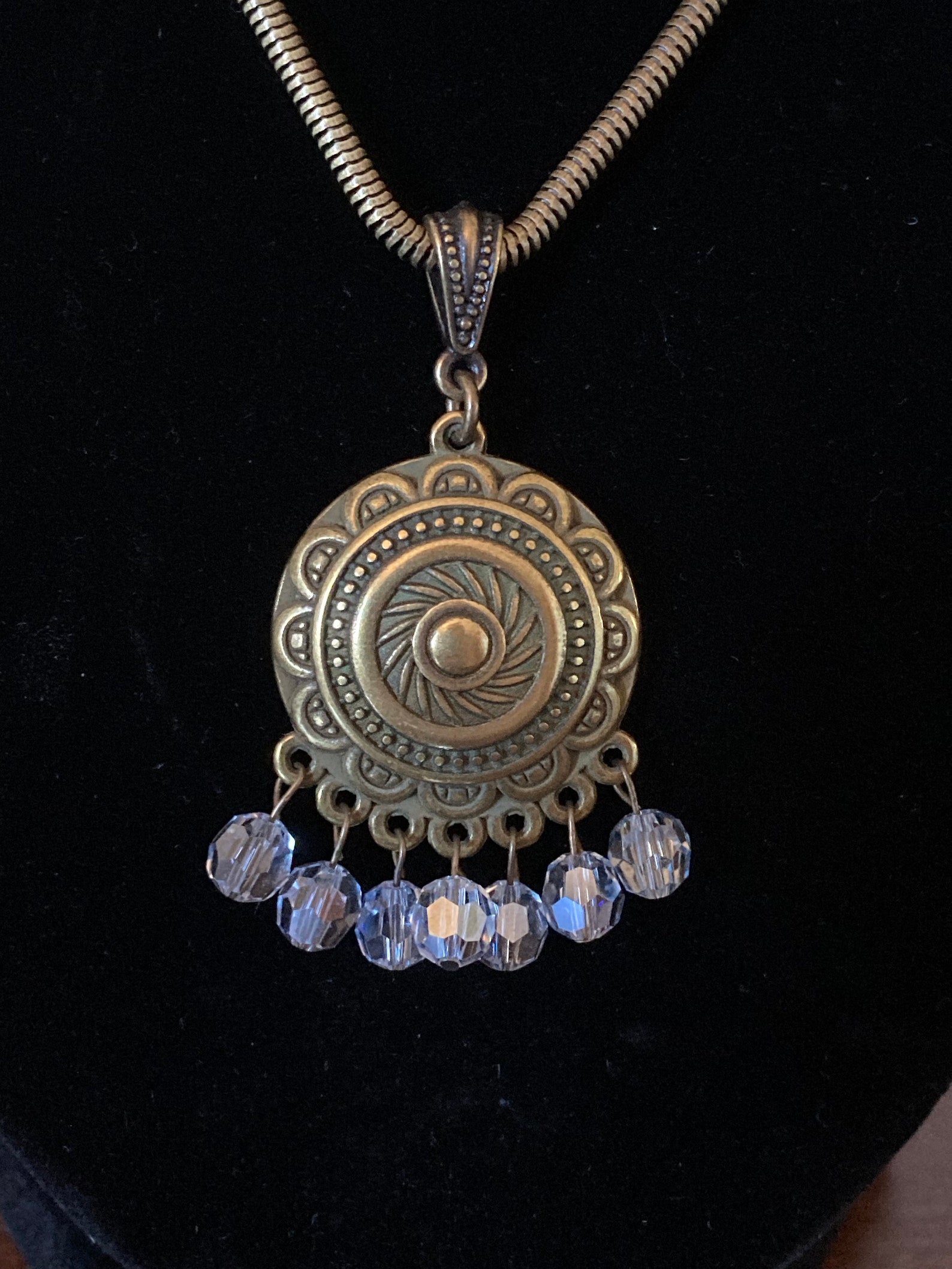 Brass Chandelier Necklace - Etsy