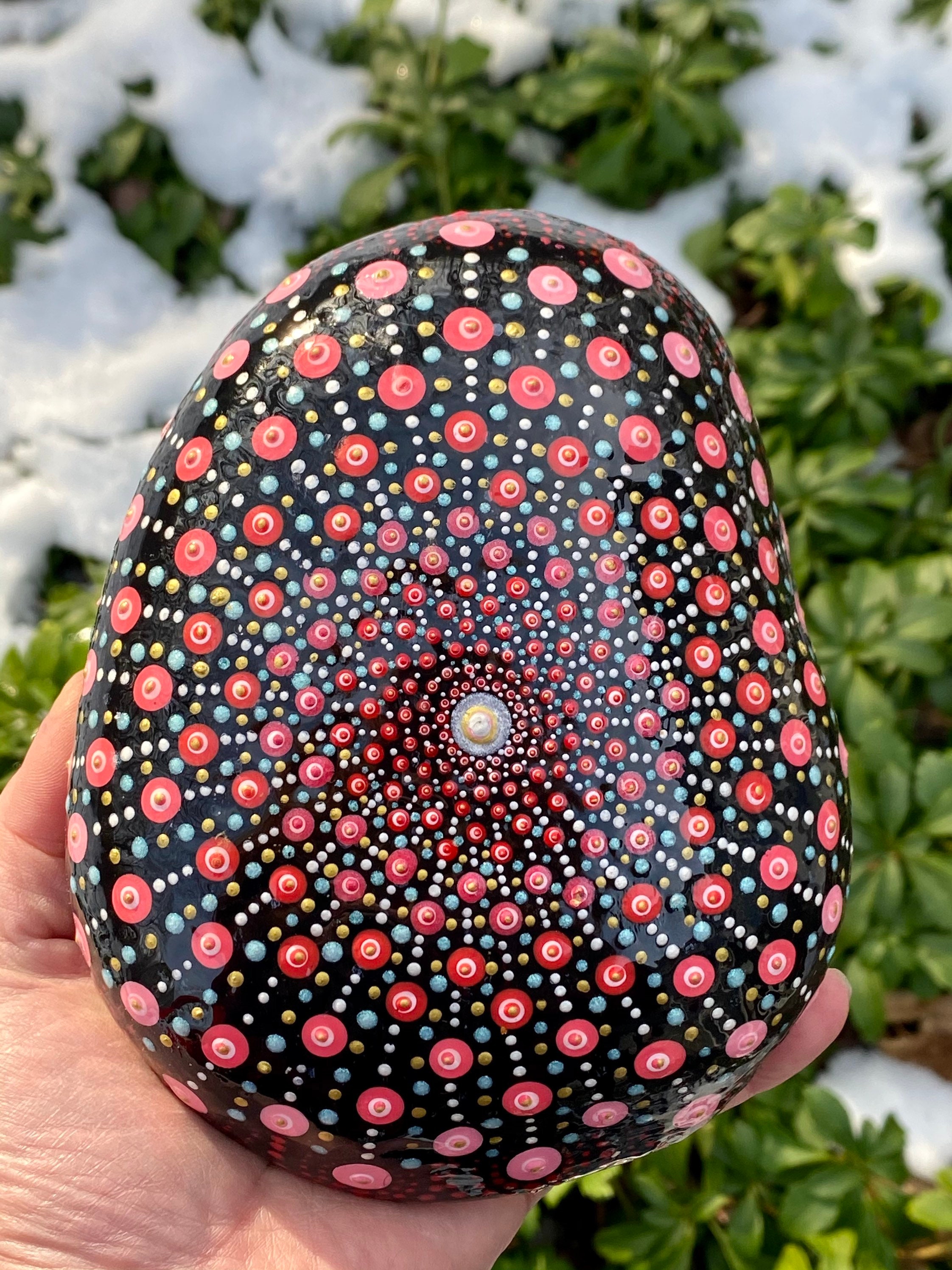 Big Bang Pink and Red River Stone - Etsy