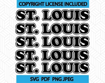 314 St. Louis SVG, PNG - Etsy