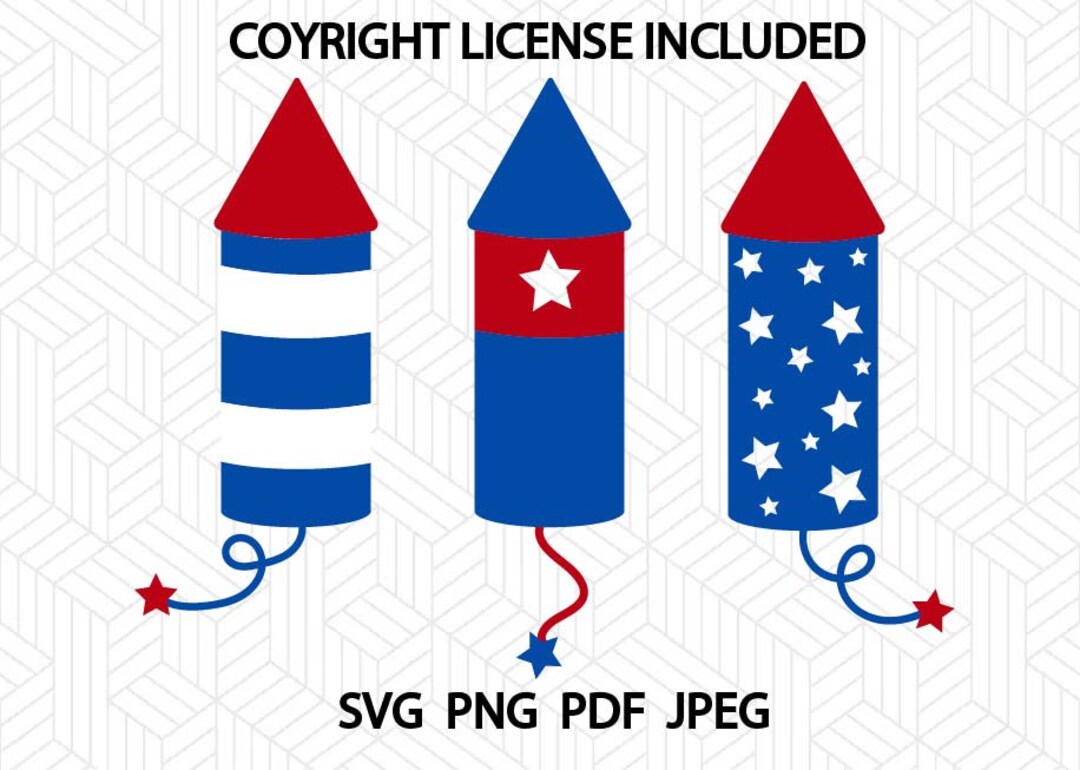 4th of July, Fireworks Svg, Independence Day Svg, American Flag ...