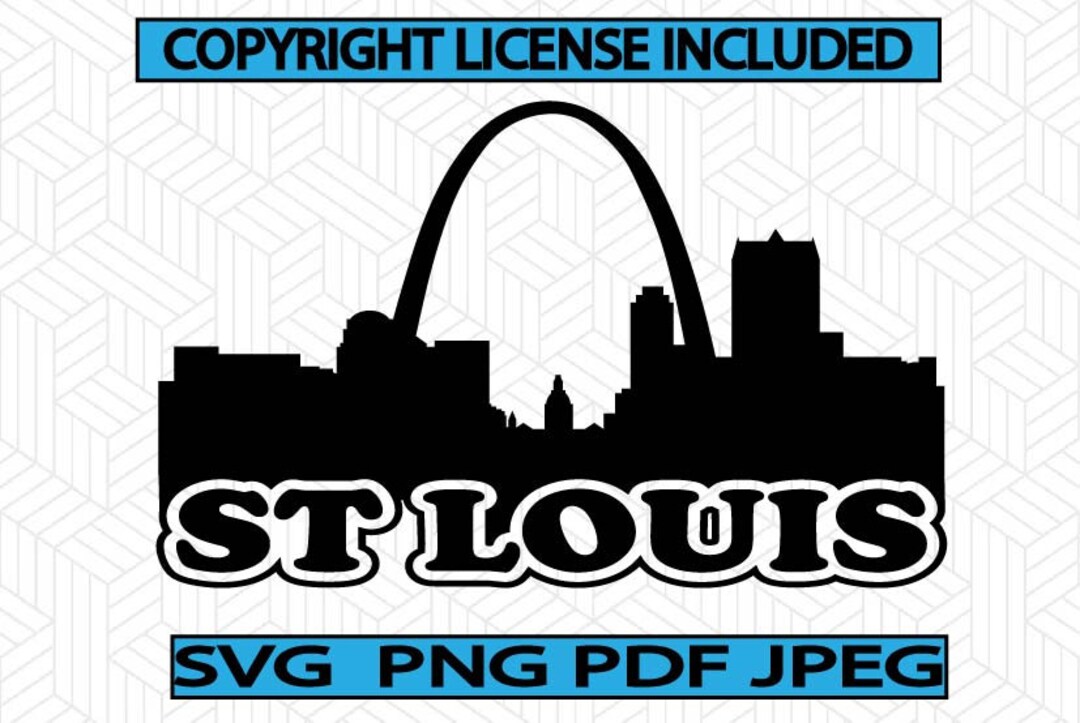 St. Louis SVG, St. Louis Skyline SVG, STL, Png, Pdf, Jpeg, St. Louis ...