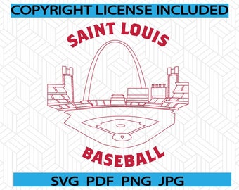 St. Louis Baseball SVG | PNG JPG Pdf | Digital Download | Instant ...