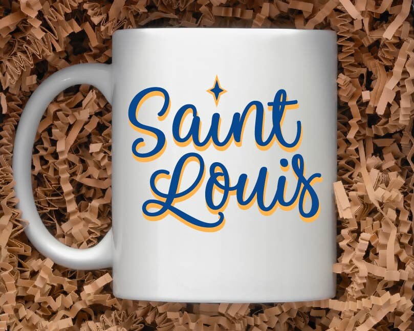 Saint Louis Blue and Gold PNG for Sublimation | STL | Blues | Hockey ...