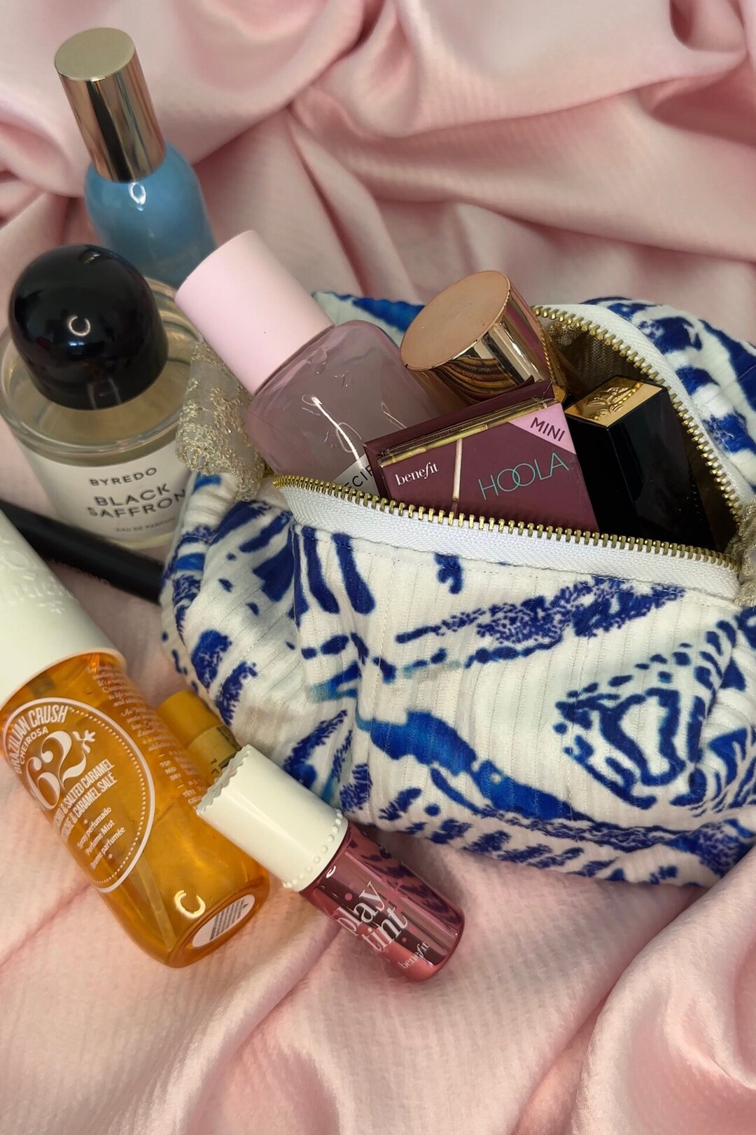 Limited Edition Bebe Bag Quilted Makeup Pouch Floral - Etsy Australia