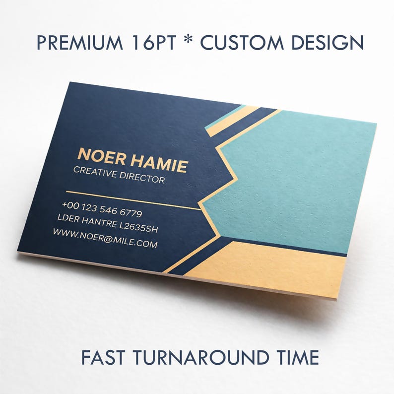 Custom Business Cards – Modern 16pt Cardstock, Professional Printing - Etsy